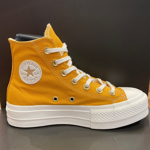 Converse | Shoes | New Converse Sunflower Gold Platform Chuck Taylor ...